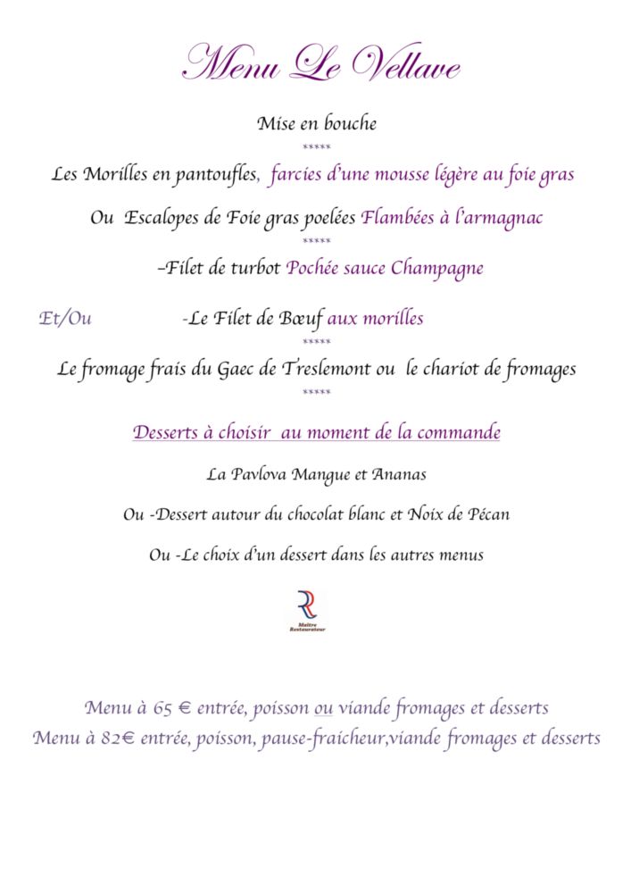 Le sabot de l'Atre - Les menus proposés par votre restaurant traditionnel